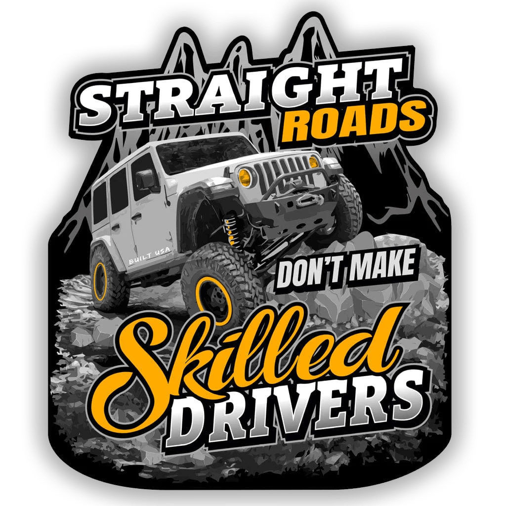 Straight Roads Decal REDLINE Society straight-roads-decal-redline-society