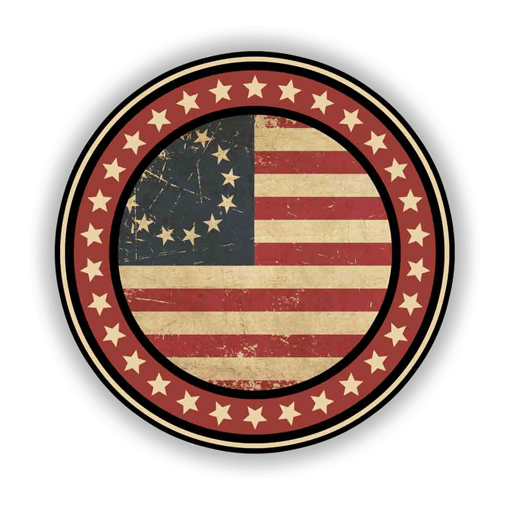 Betsy Ross Flag Decal – REDLINE Society
