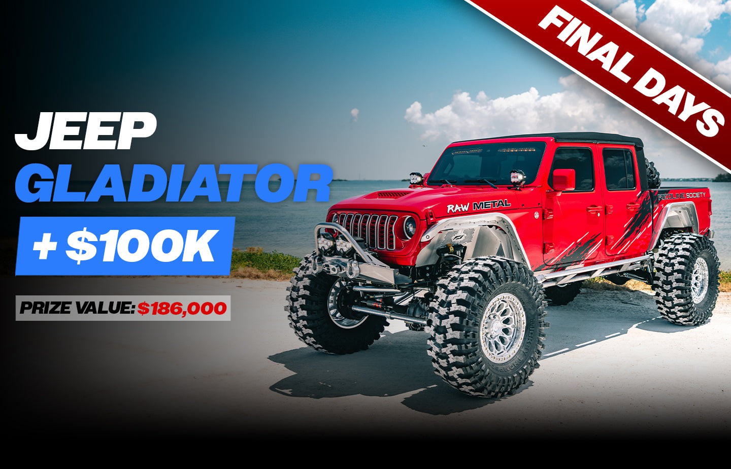Win this Jeep + $50,000 – REDLINE Society