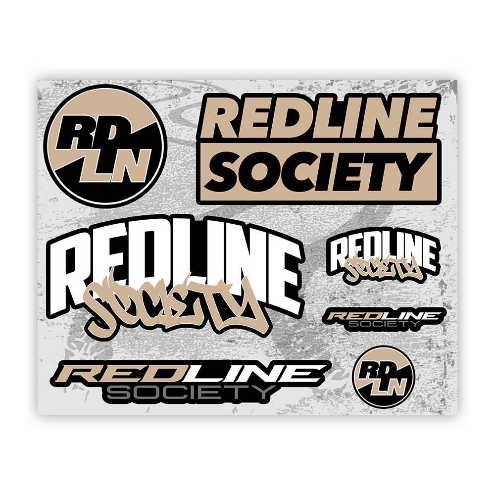 Redline Decal Pack - TAN – REDLINE Society