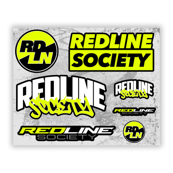 Redline Decal Pack - Yellow – REDLINE Society