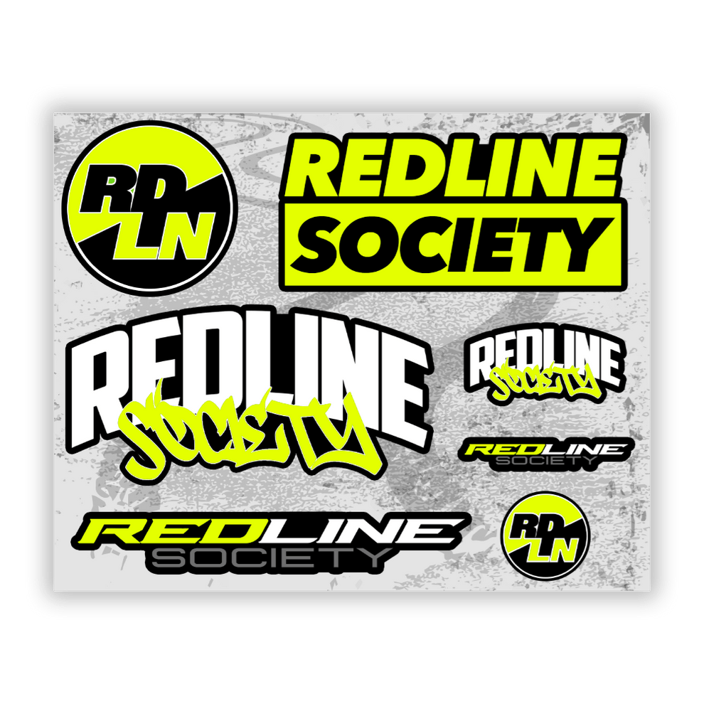 Redline Decal Pack - Yellow – REDLINE Society
