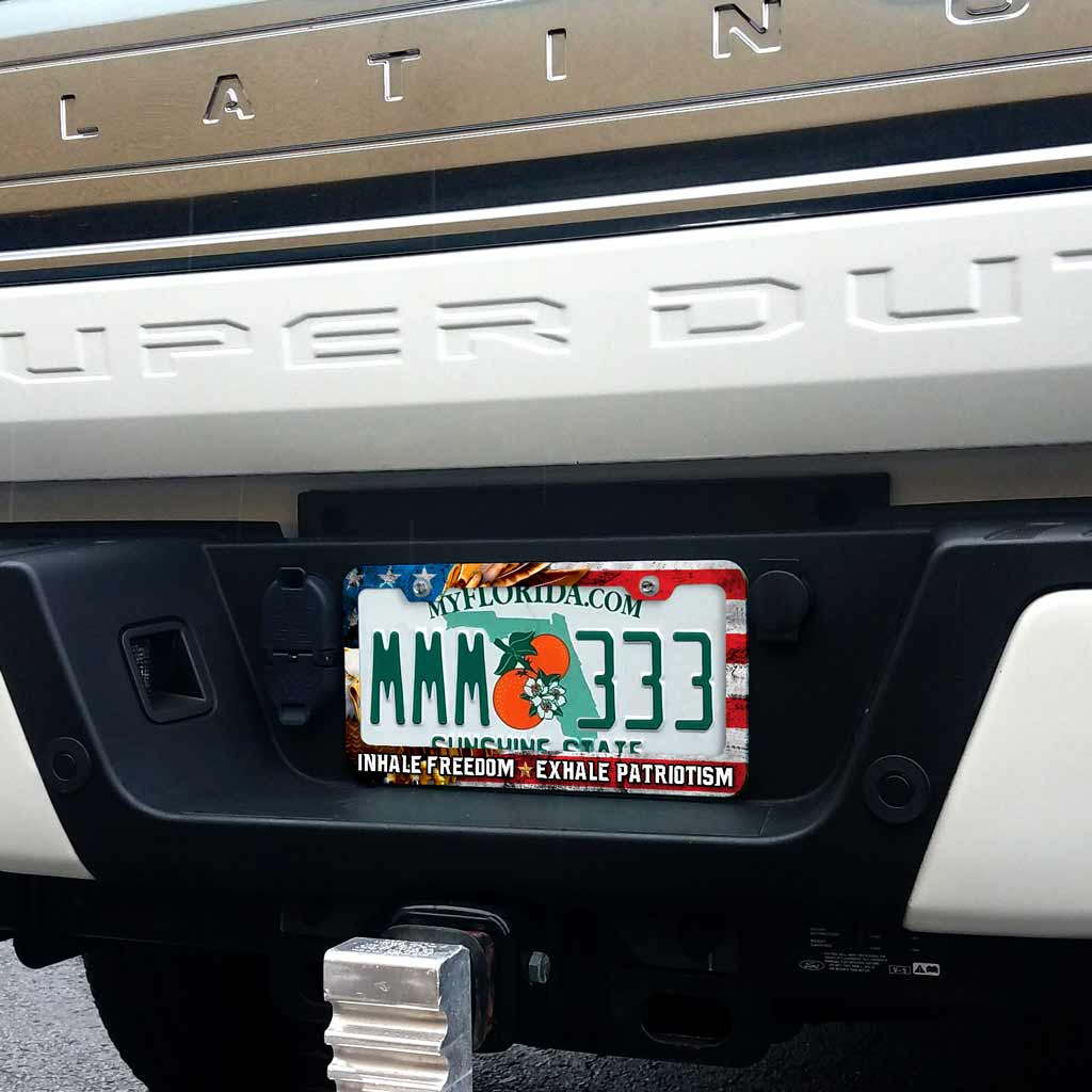 Inhale Freedom License Plate Frame | Redline Society